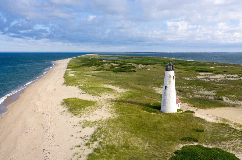 Great Point Aerial Framed Nantucket Art Print - Etsy