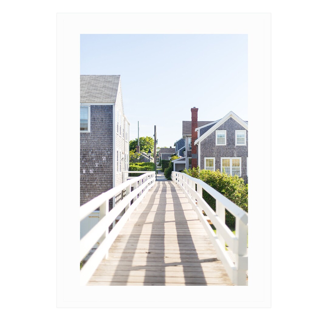 Sconset Bridge Framed Nantucket Art Print - Etsy