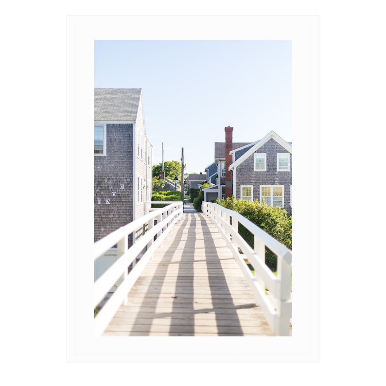 Sconset Bridge Framed Nantucket Art Print - Etsy