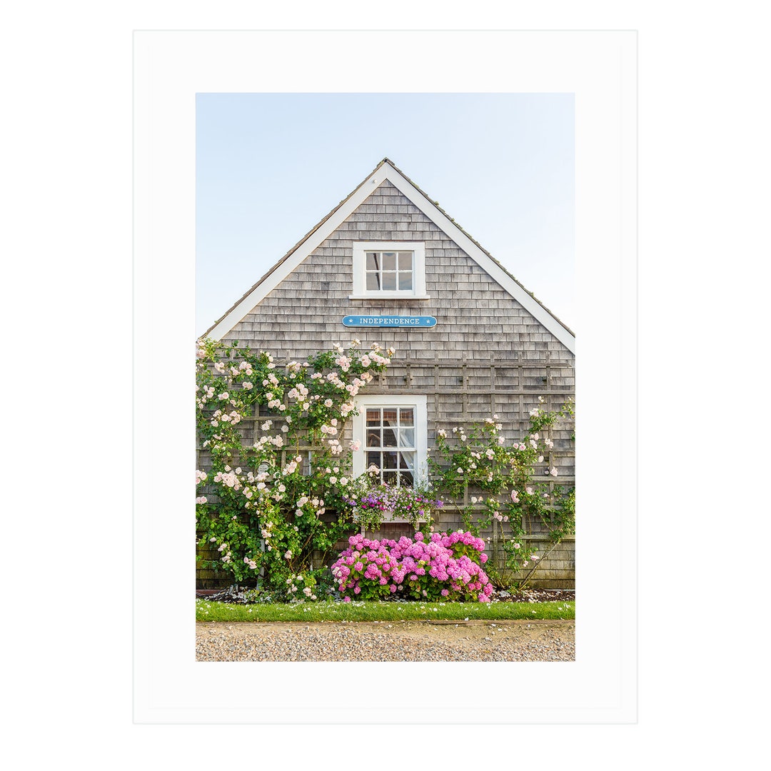 Old North Wharf Independence Cottage Framed Nantucket Art Print - Etsy