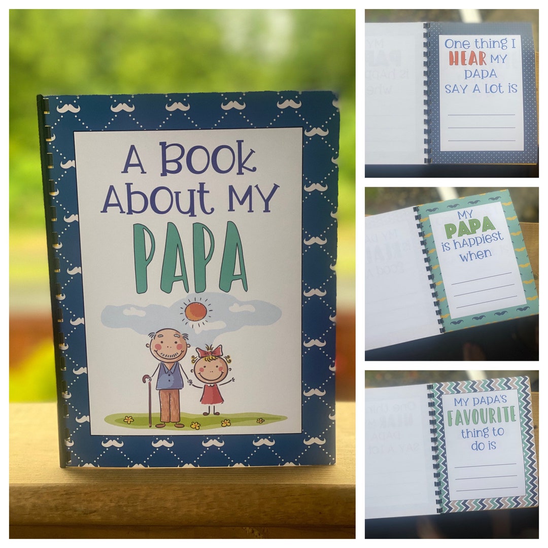Personalized Gift for Papa - Papa Book - Papa Christmas Gift - Grandpa ...