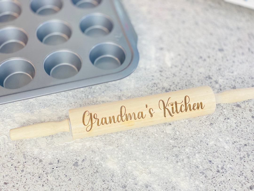 Wooden Rolling Pin, Engraved Rolling Pin, Personalized Rolling Pin ...