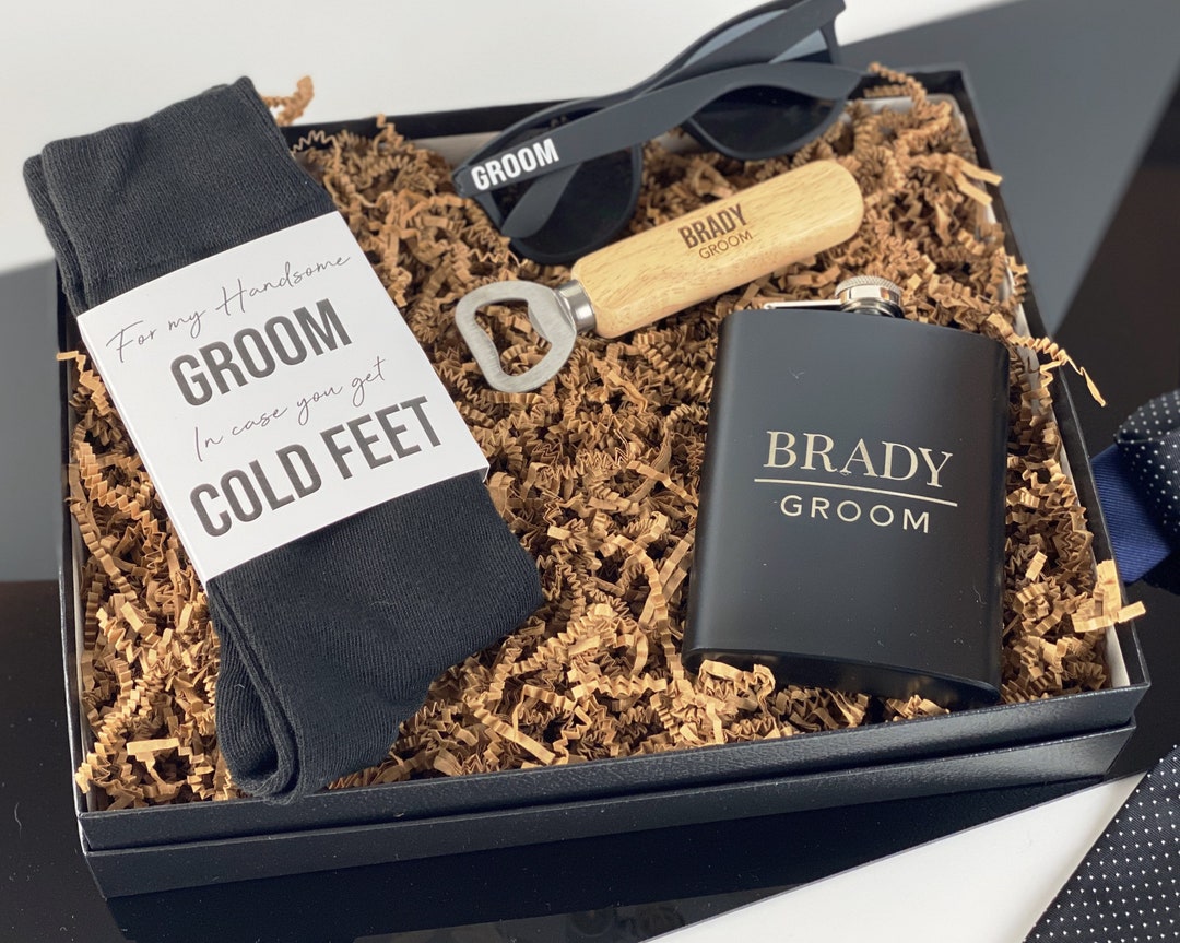 Groom Gifts From the Bride, Groom Gift Box, Groom Socks, Groom Flask ...