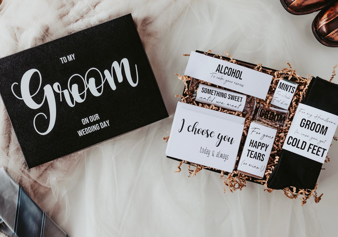 Groom Gift From Bride on Wedding Day, Gift for Groom, Groom Gift Box ...