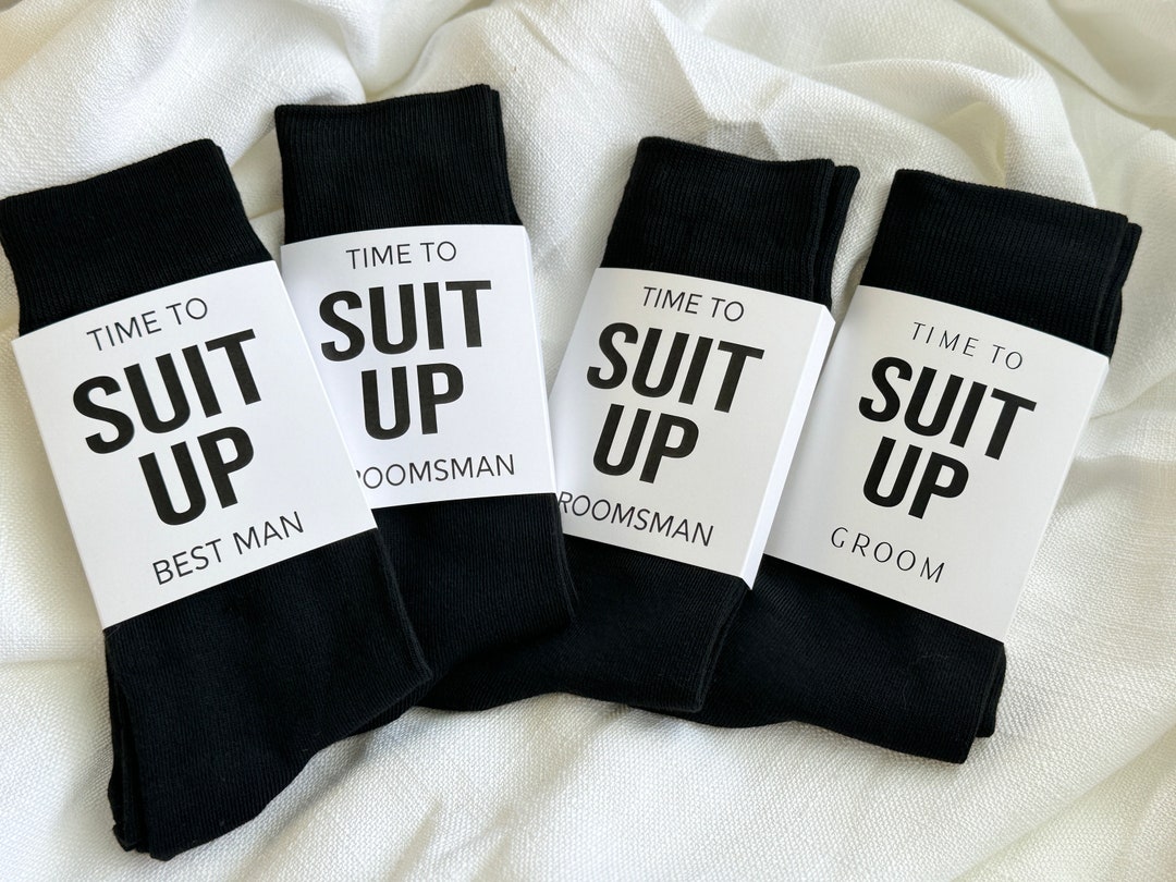 Groomsmen Socks, Groomsmen Gift, Best Man Gift, Wedding Socks, Bridal ...