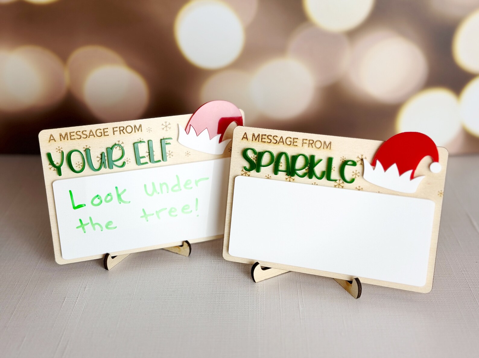Elf Accesories, Dry Erase Sign for Elf Messages, Elf Sign, Elf Kit, Elf ...