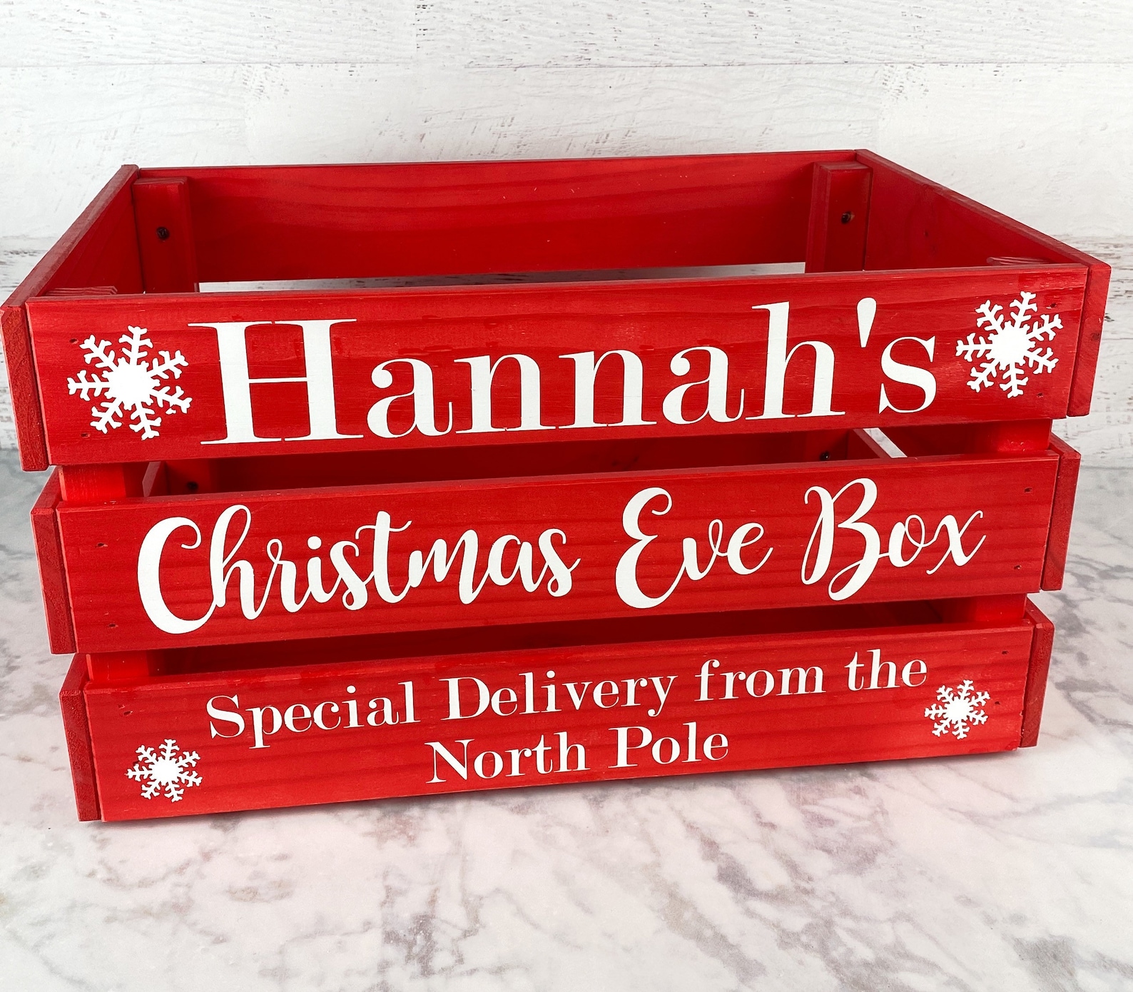 Large Christmas Eve Box Wooden Christmas Eve Crate Wooden - Etsy
