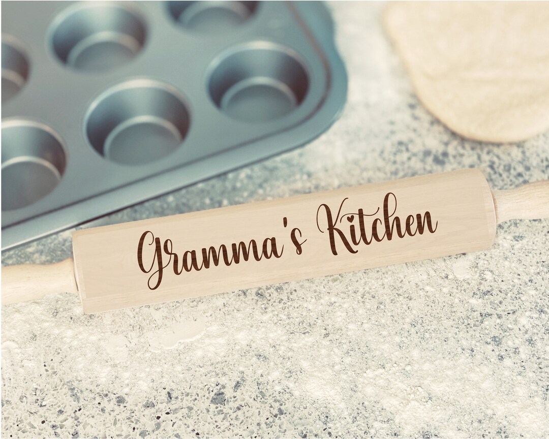Engraved Rolling Pin, Grandmas Kitchen, Grandma Gift, Grandmother Gift ...