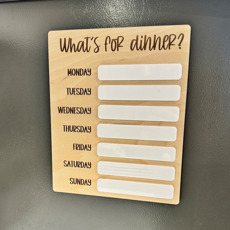 Magnetic Menu Board - Etsy