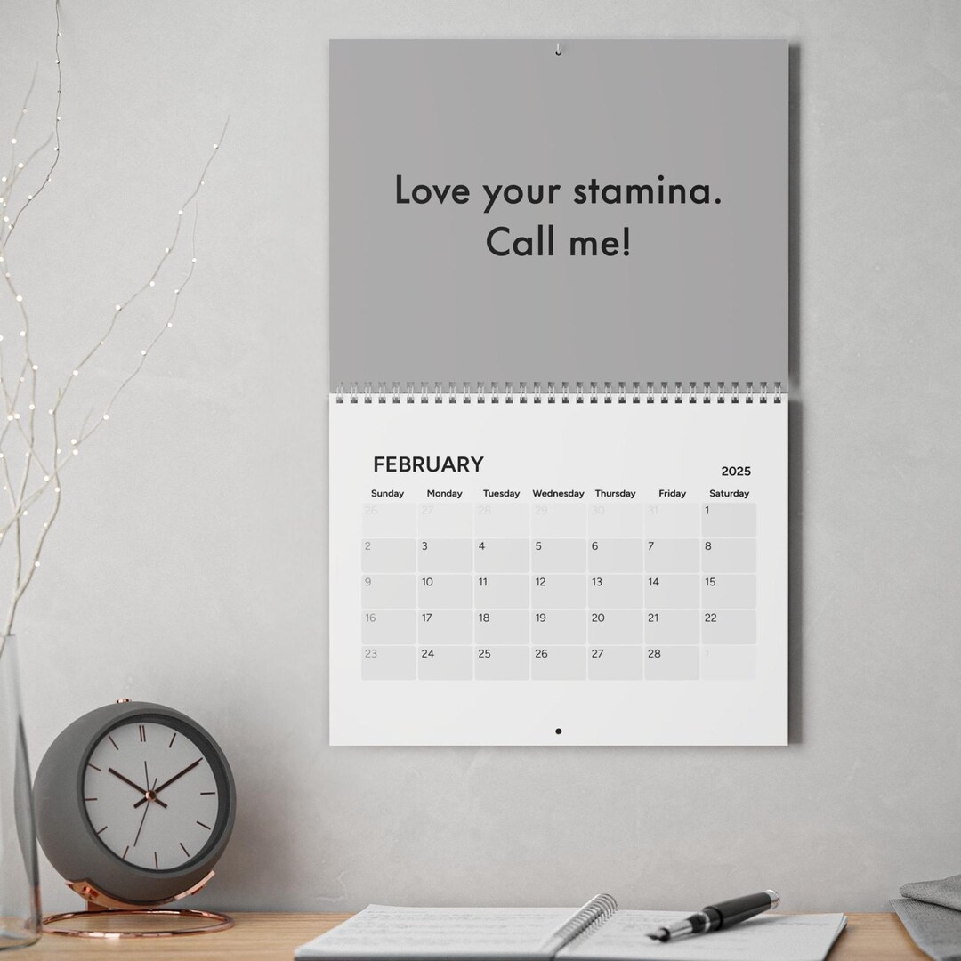 2025 Calendars for Runners, Running Calendar, Funny Marathon Quotes ...