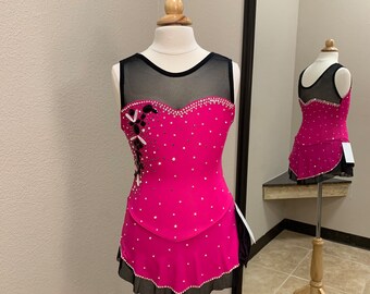Hot Pink Ice Skating Dress - Etsy