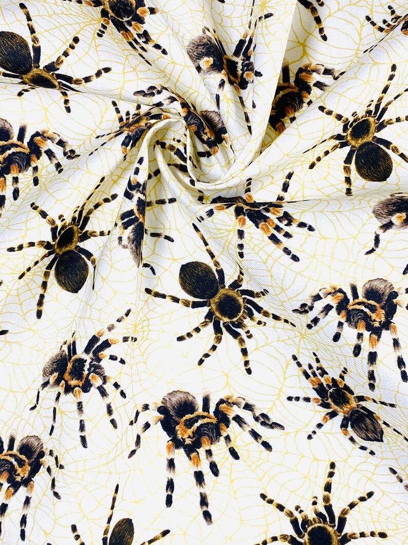 100% COTTON SPIDER Fabric Tarantula Fabric Tightly Woven | Etsy