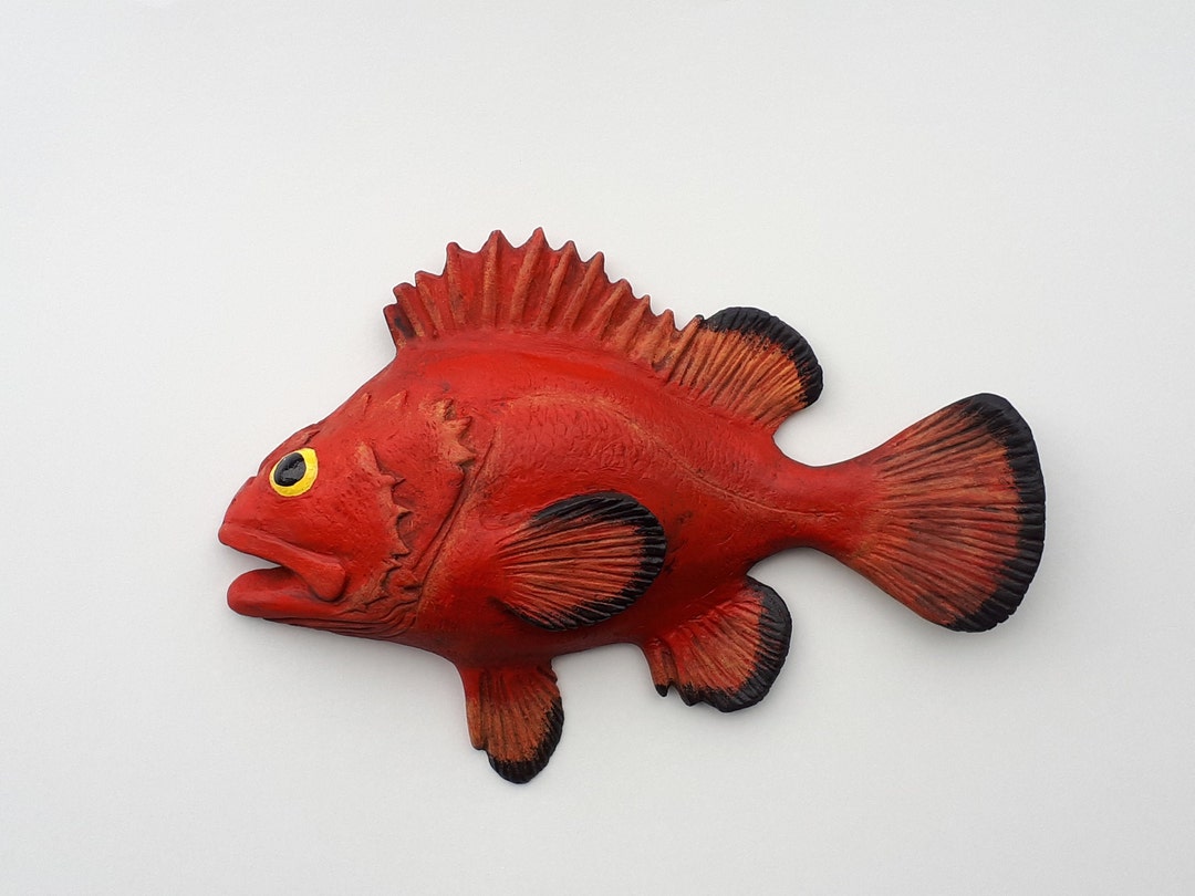 Pacific Red Snapper Wall Hanging Sculpture - Etsy