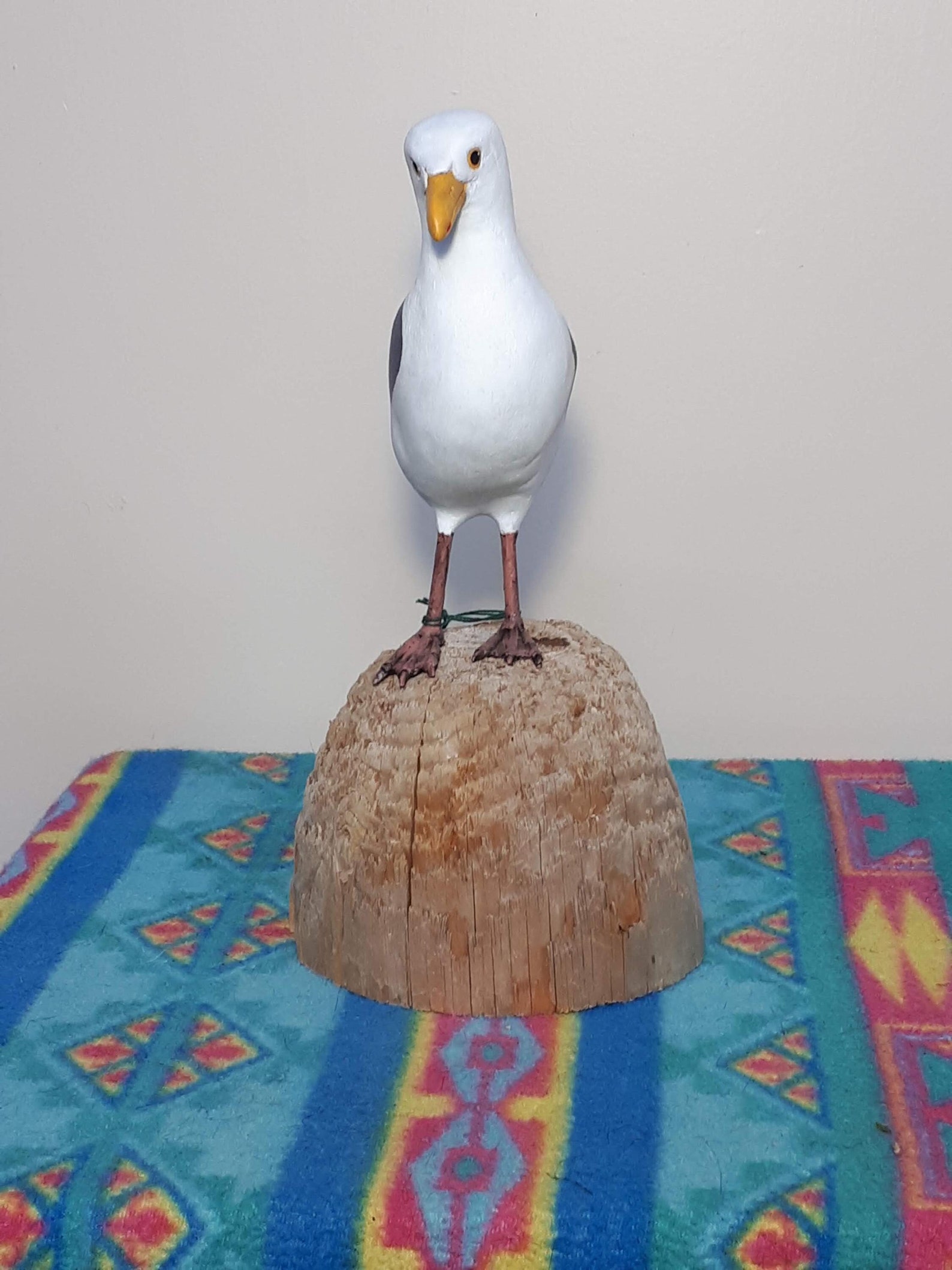 Seagull Sculpture Made From Kiln Fired Clay, Metal and Pacific ...