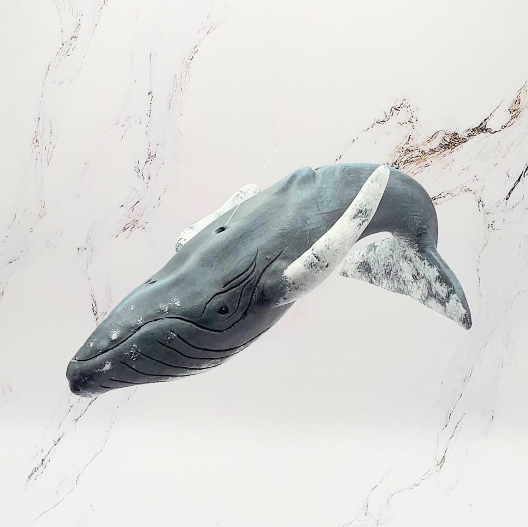 Humpback Whale Fins in Half Motion Hanging Mobile Whale Diving ...