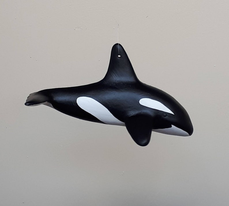 Killer Orca Whale Diving Straight Hanging Sculpture for Ceiling or ...