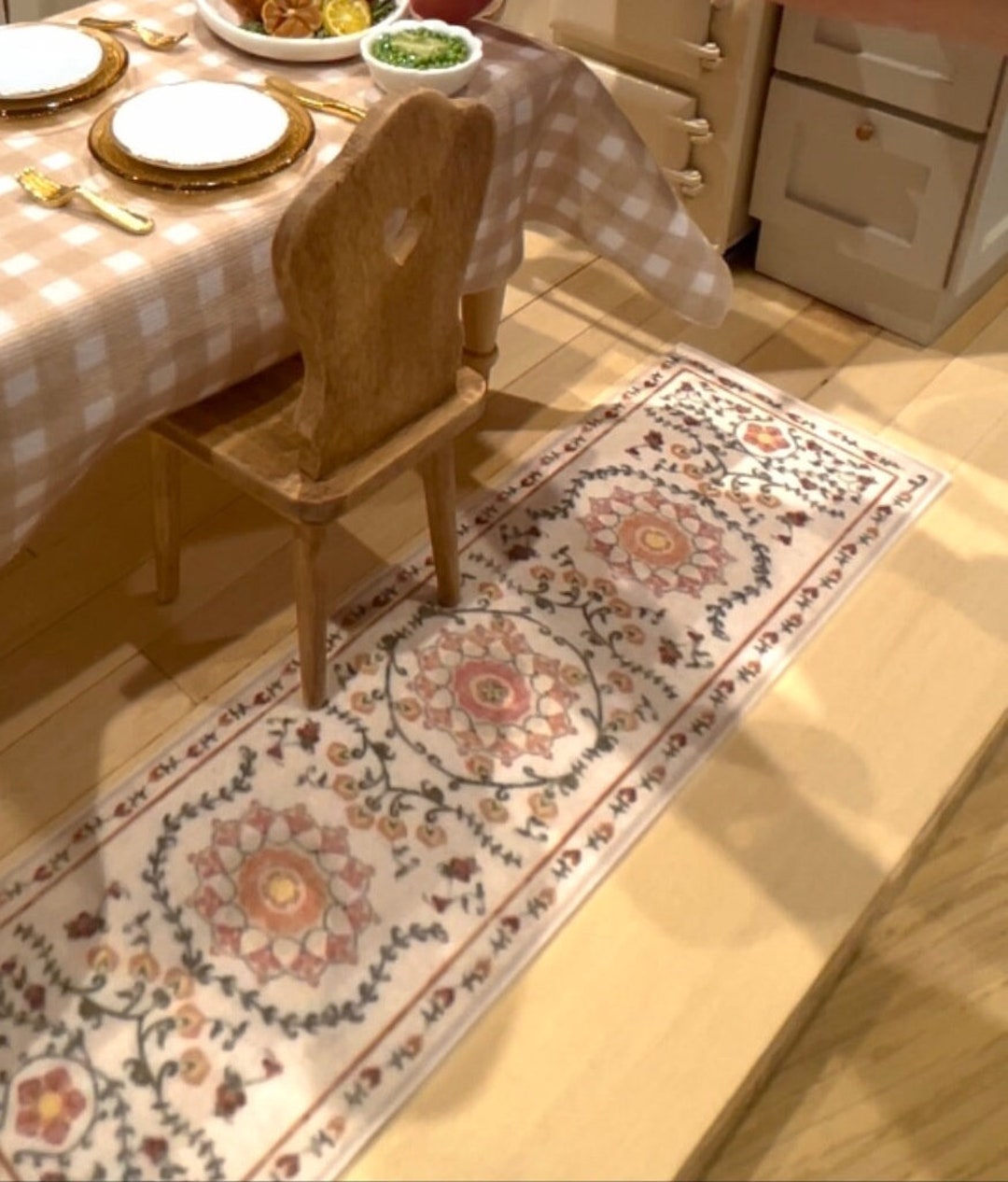 Dollshouse Miniature Modern Carpet Runner/rug for 1:12th Scale ...