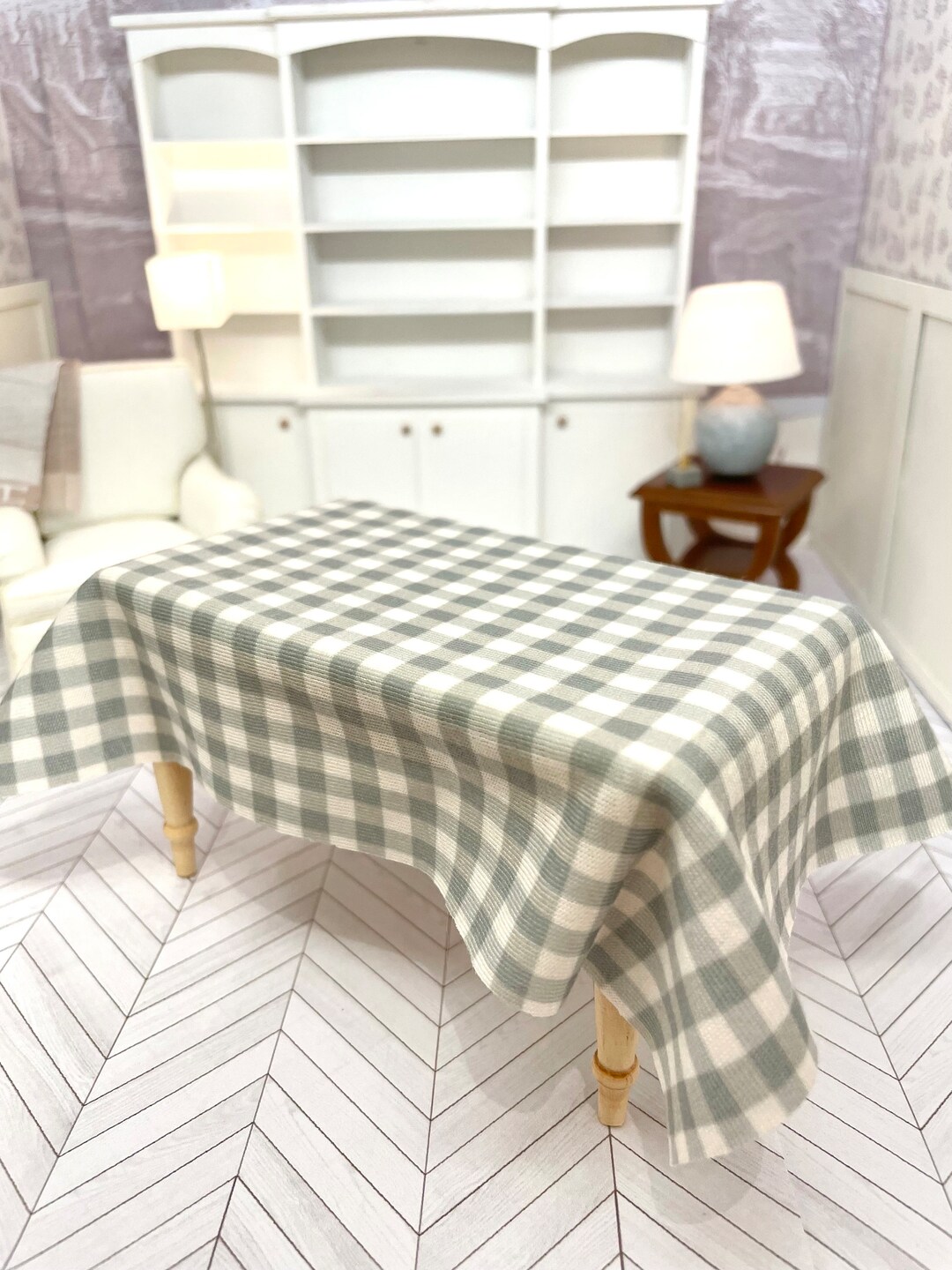 Dollshouse Miniature Tablecloth for Dining Rooms, Kitchens, Dioramas ...