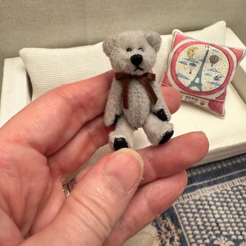 Miniature Teddy Bear - Etsy