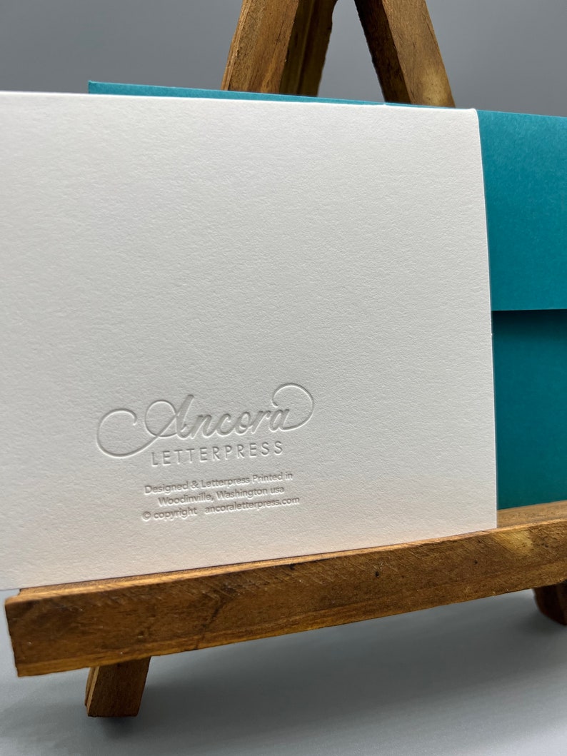 Letterpress Printed 'greetings From Woodinville' Folding A2 Card - Etsy