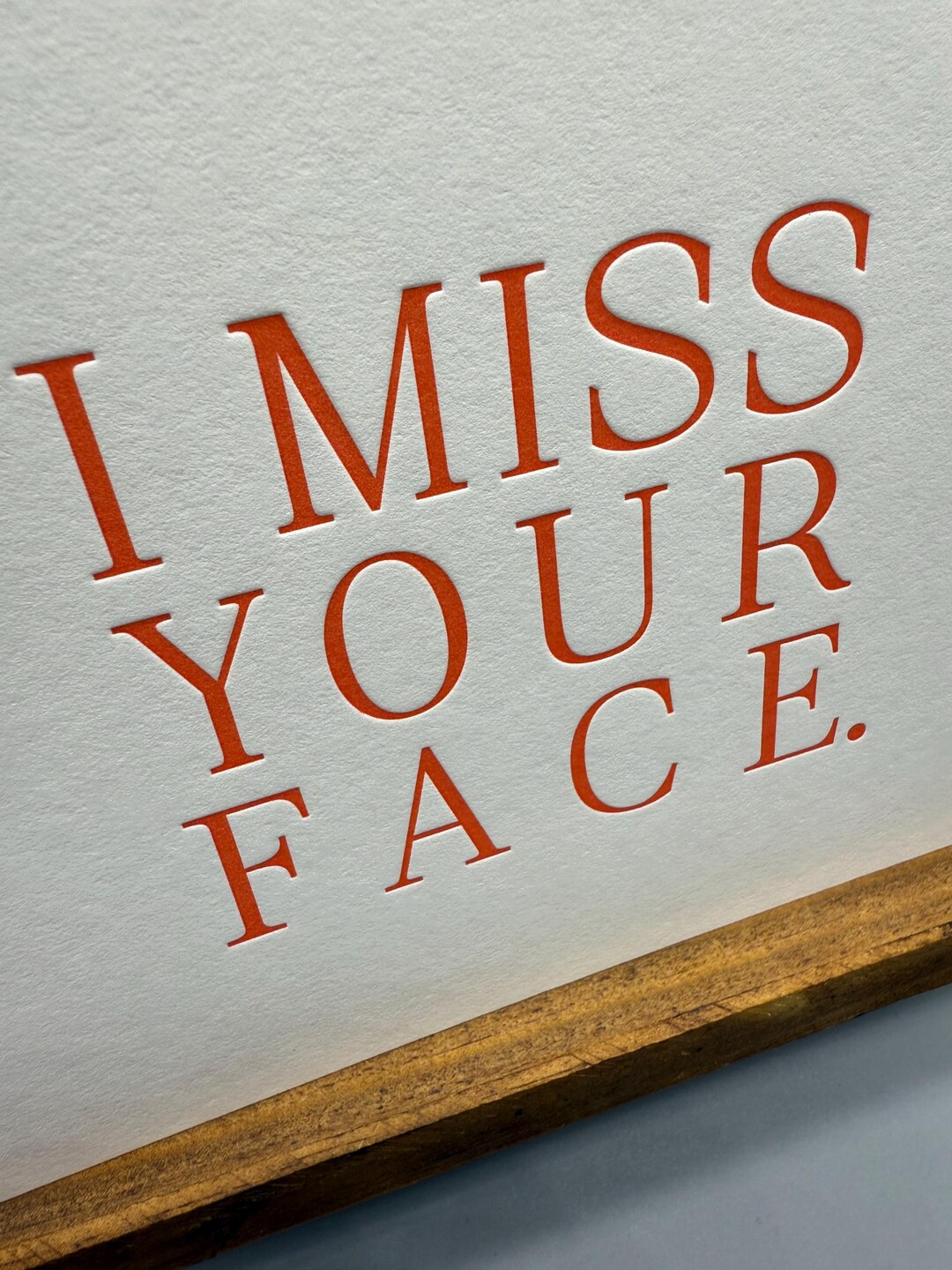 I Miss You Notecard - Etsy