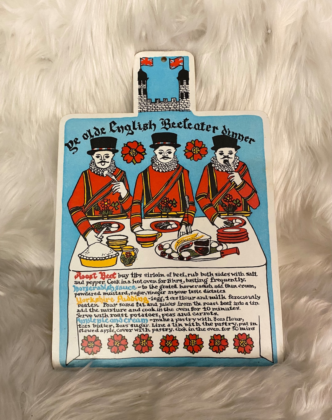 Vintage Ye Olde English Beefeater Dinner, English Cutting Board - Etsy