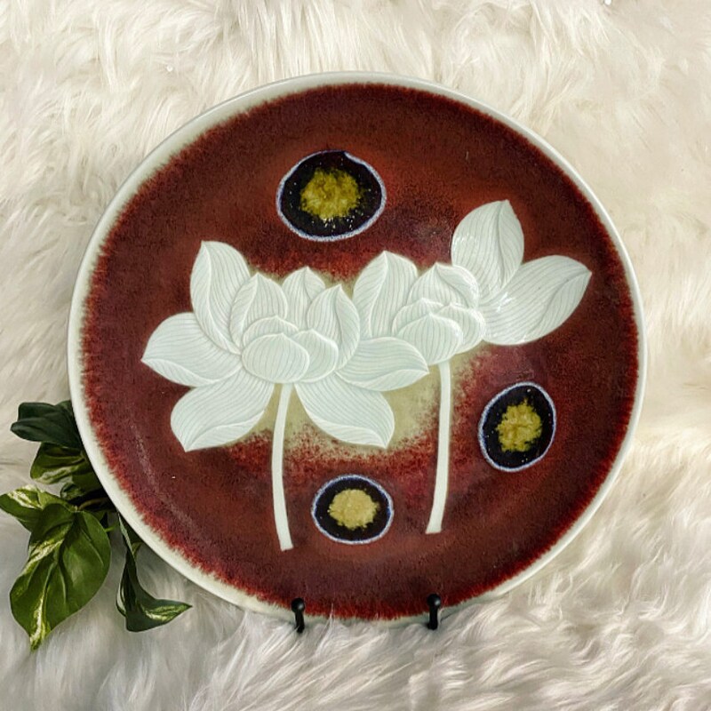 Asian Lotus Plate - Etsy