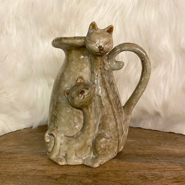 Pottery Cat - Etsy