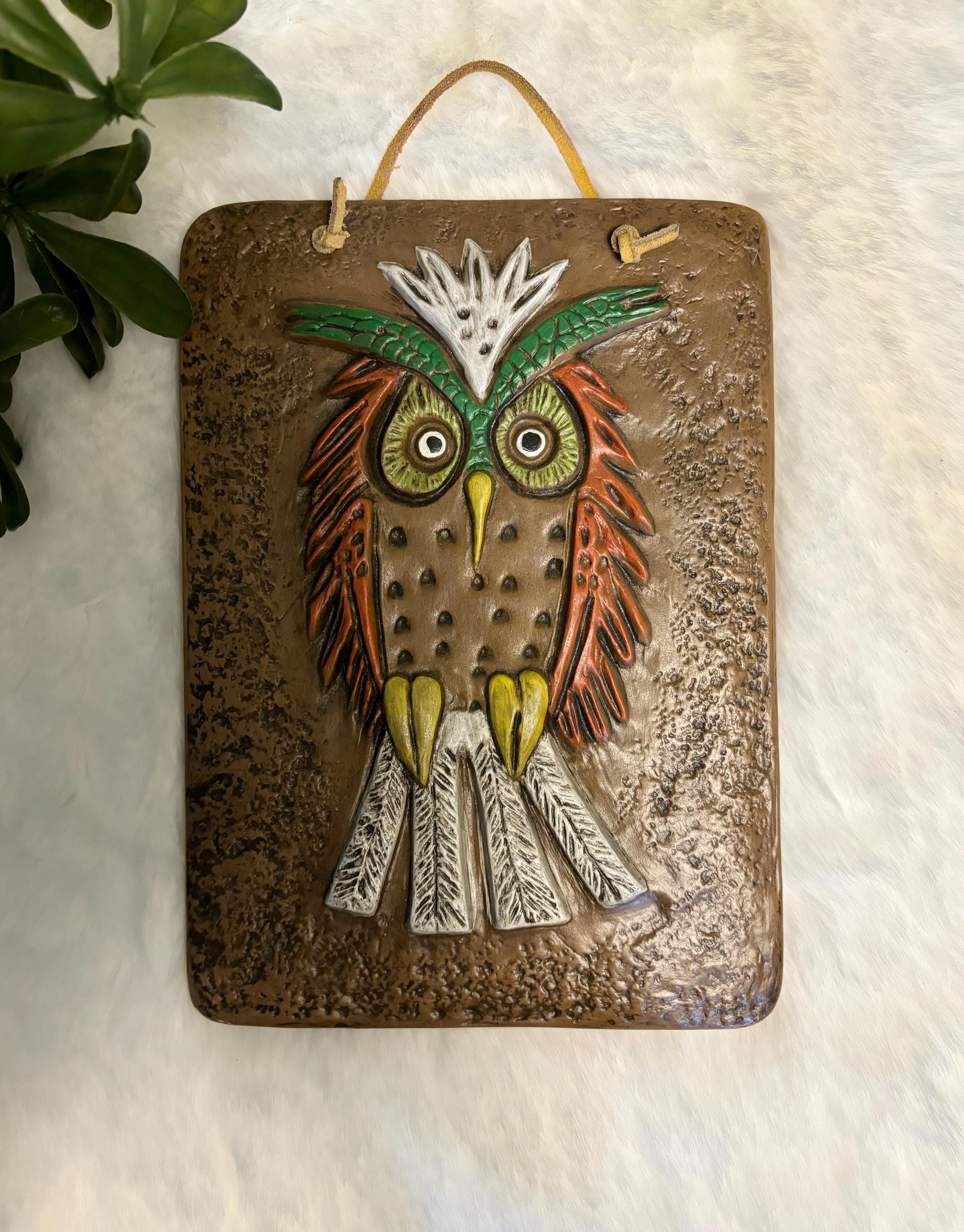 Vintage Owl Wall Plaque - Etsy