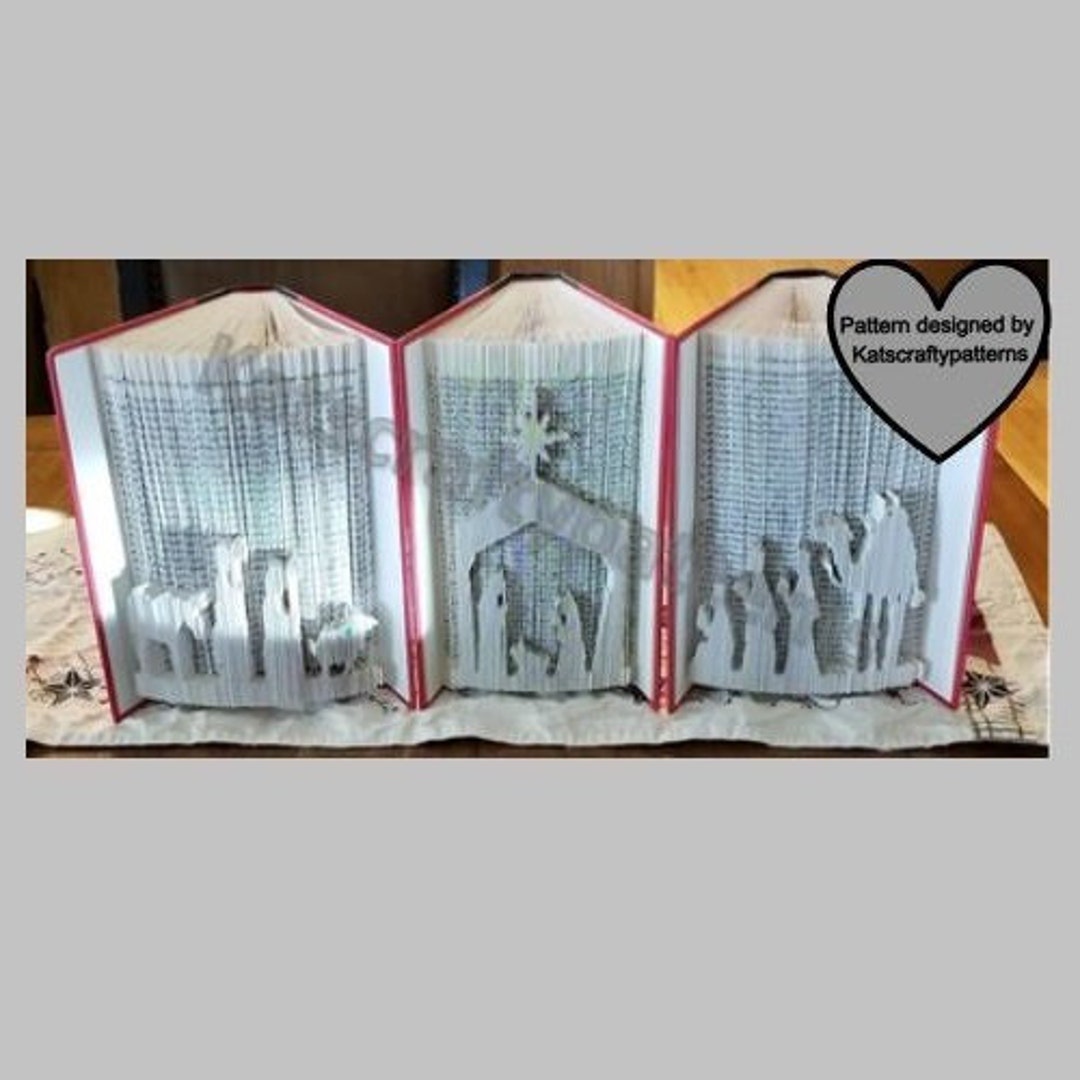 Nativity Book Folding Patterns Cut & Fold - Etsy