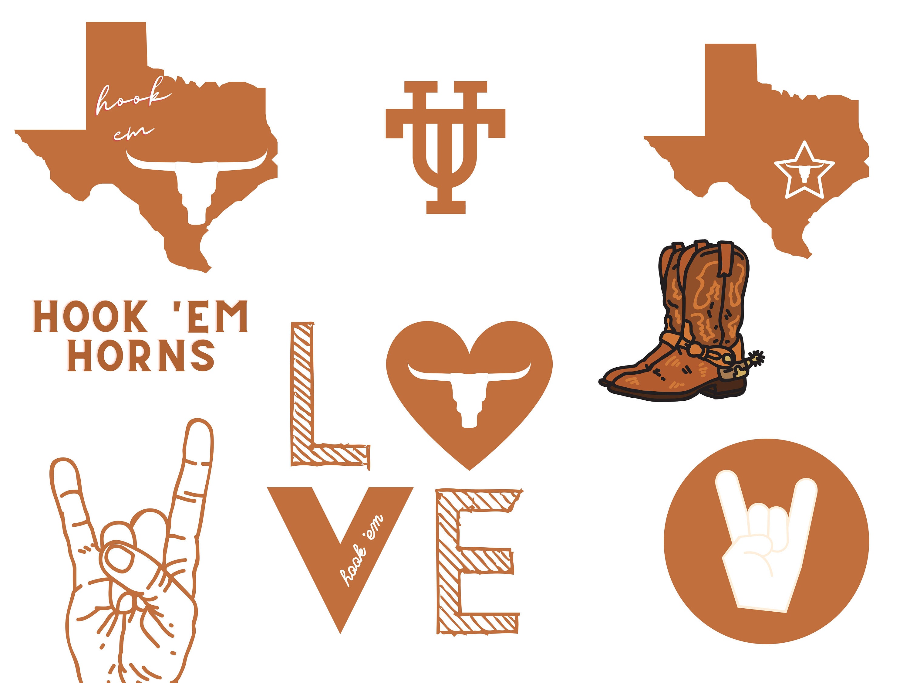 University of Texas Svg, Png, Jpg - Etsy