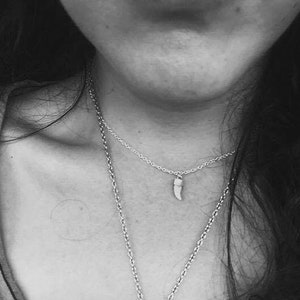 Custom Puppy/ Kitten Tooth Necklace // Pet Memorial Necklace // Dog ...