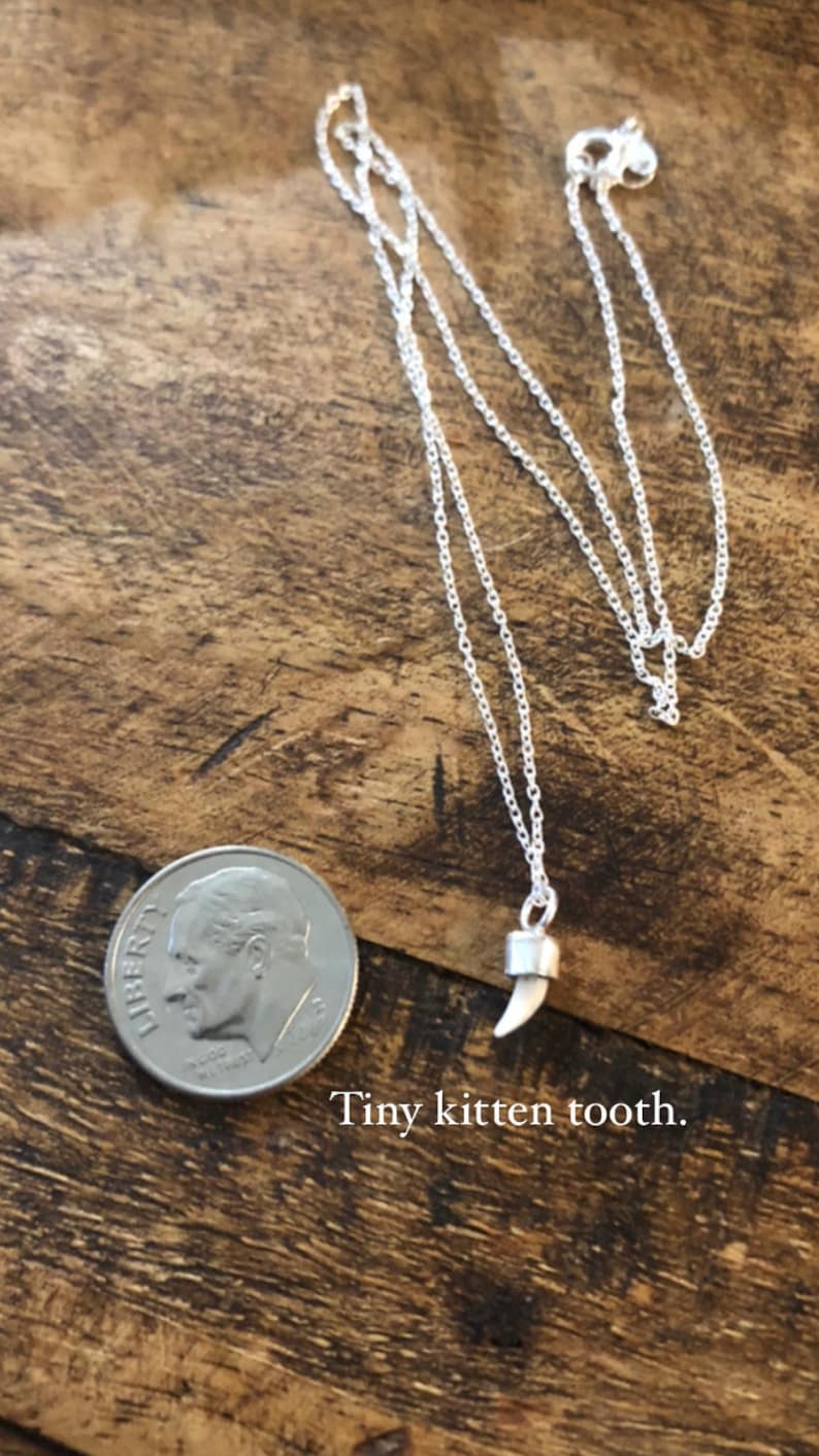 Custom Puppy/ Kitten Tooth Necklace // Pet Memorial Necklace - Etsy
