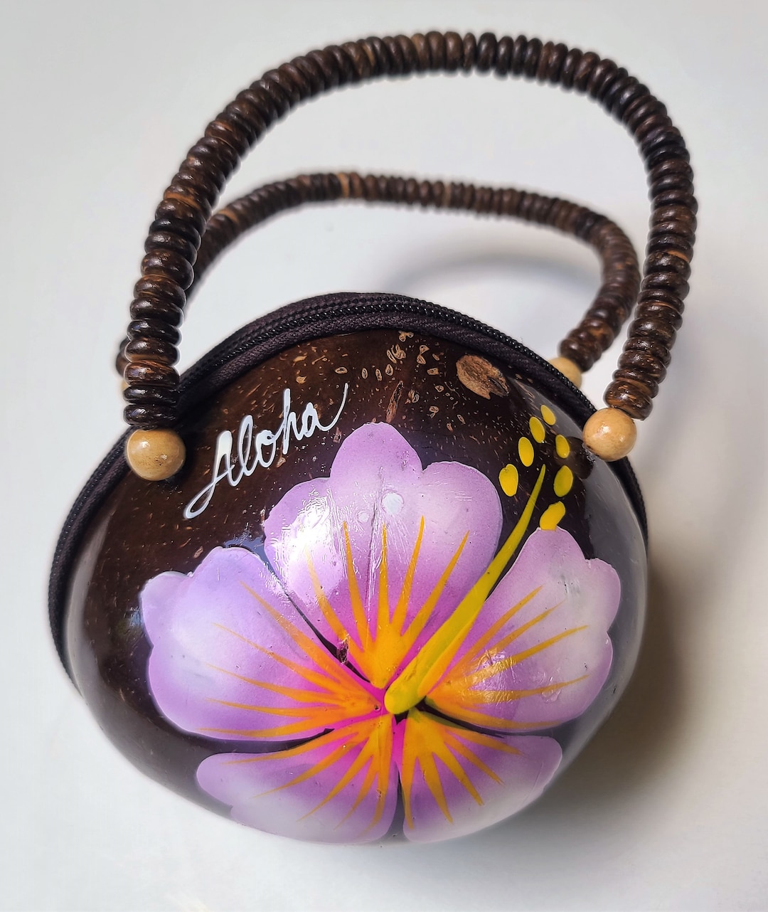 Handmade Coconut Shell Purse Hawaii Aloha, Unique Style, One of a Kind ...