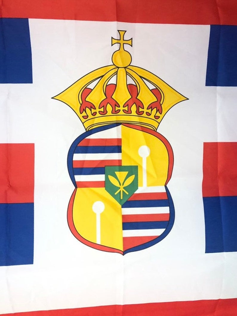 The Royal Standard of King Kalakaua Flag 3" X 5" - Etsy