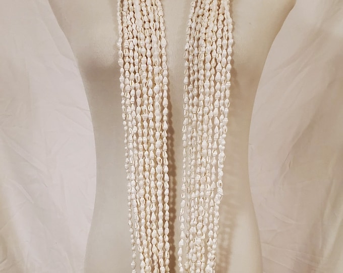 Long White Dovetail Shell Necklaces - Etsy