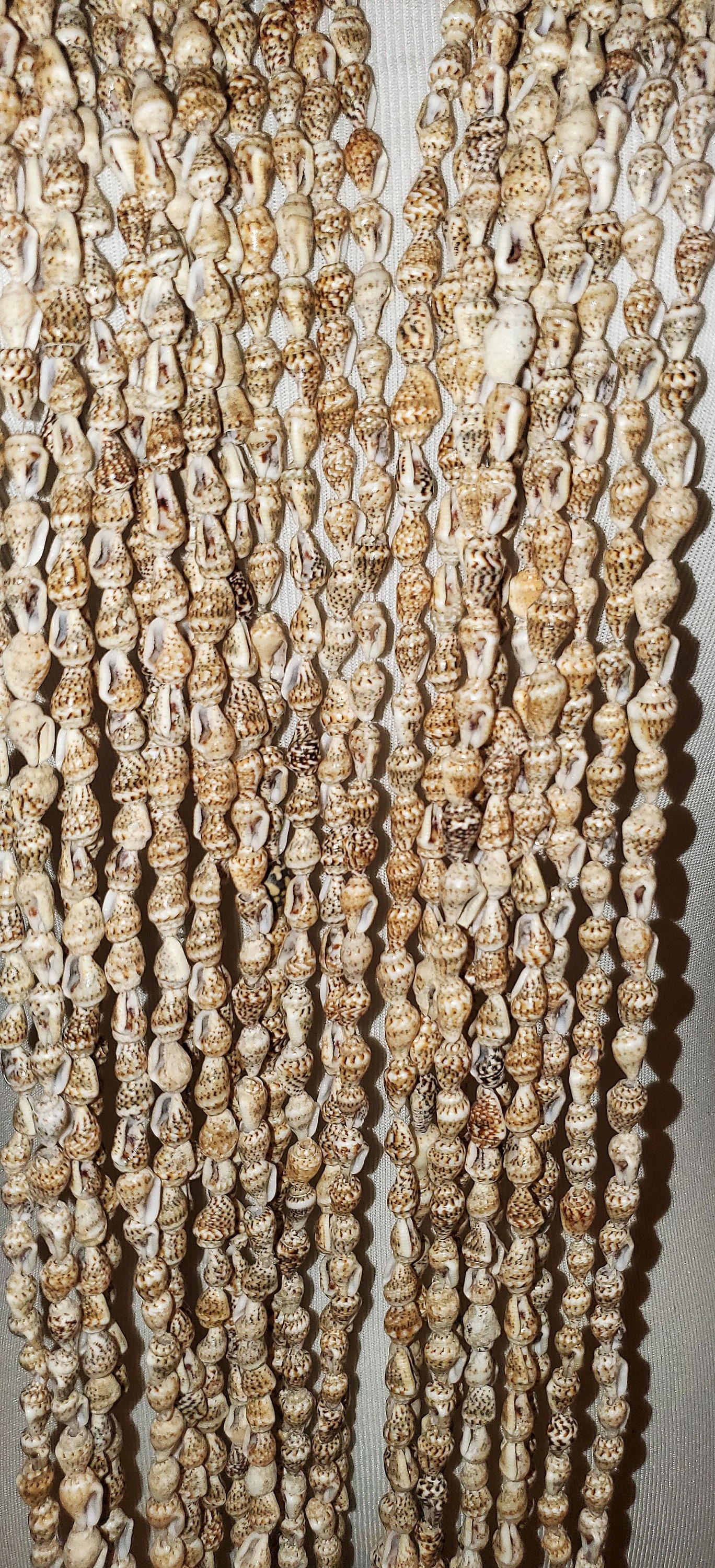 Nassa Shell Long Lei Necklace - 1, 2, 3, 4, 5 or 6 Strands About 56 ...