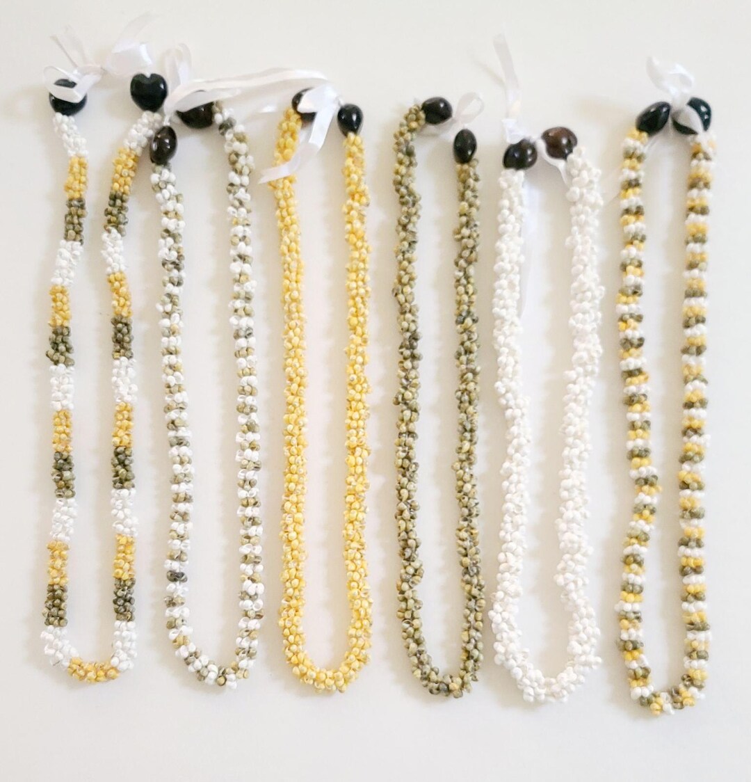 New Hawaii Wedding Mongo Shell With Kukui Nut Lei Necklace - Etsy