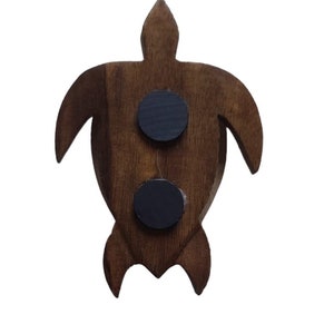 Hawaii Aloha Design Wooden Turtle Refrigerator Kitchen Magnet 4 X 3 X 1 ...