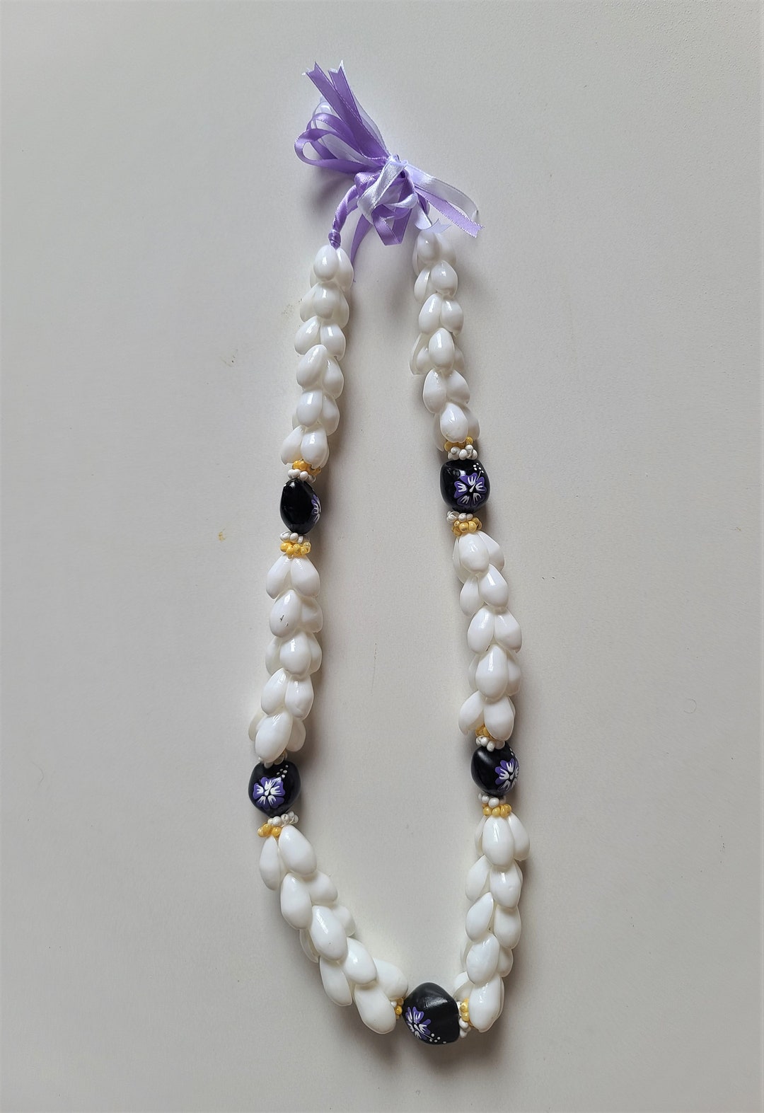 Hawaiian Wedding Graduation Bubble Shell Kukui Nut Lei Necklace - Etsy