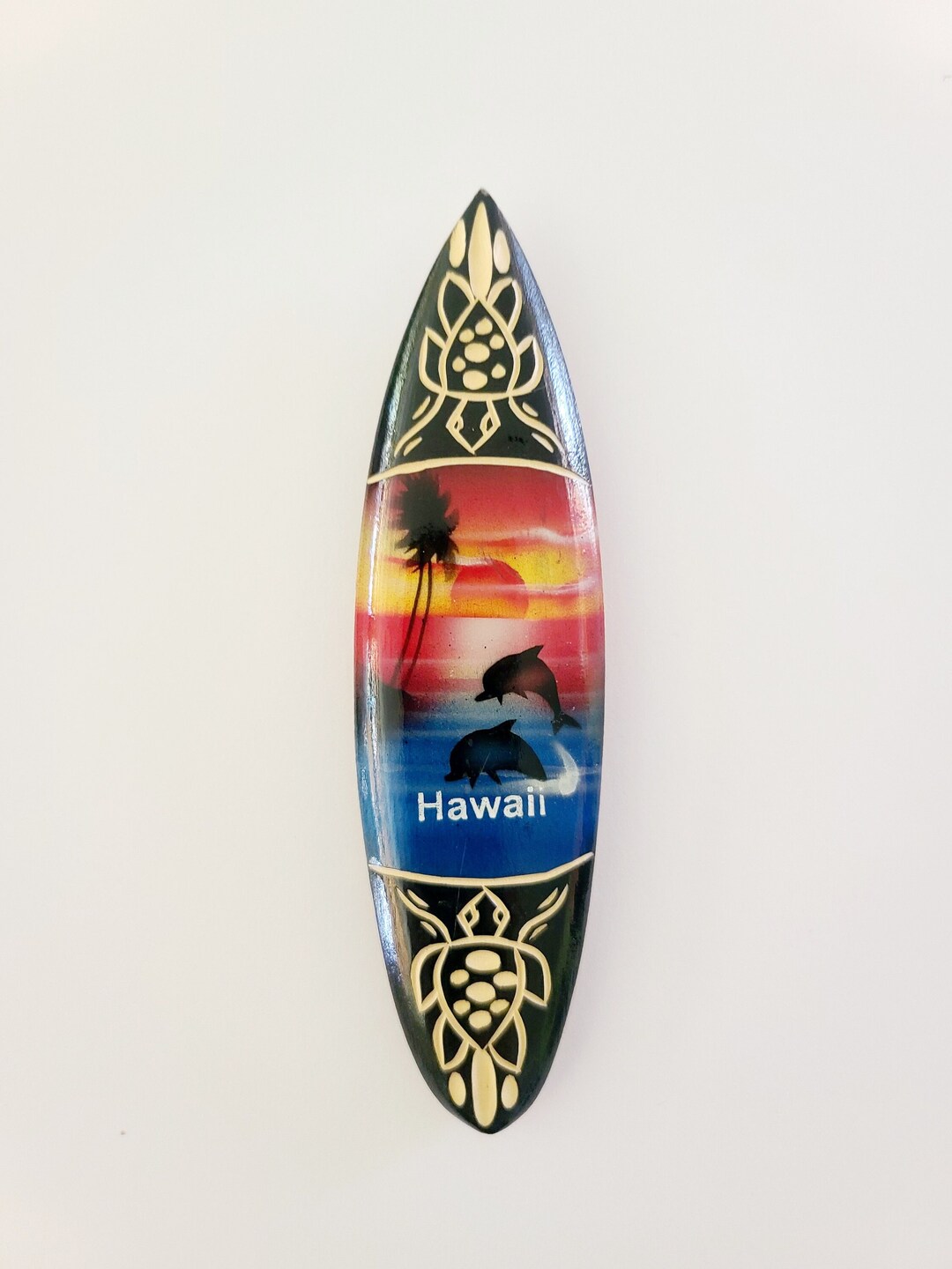 Assorted Hawaii Airbrushed Wood Carved Decor Surfboard Magnets - Etsy