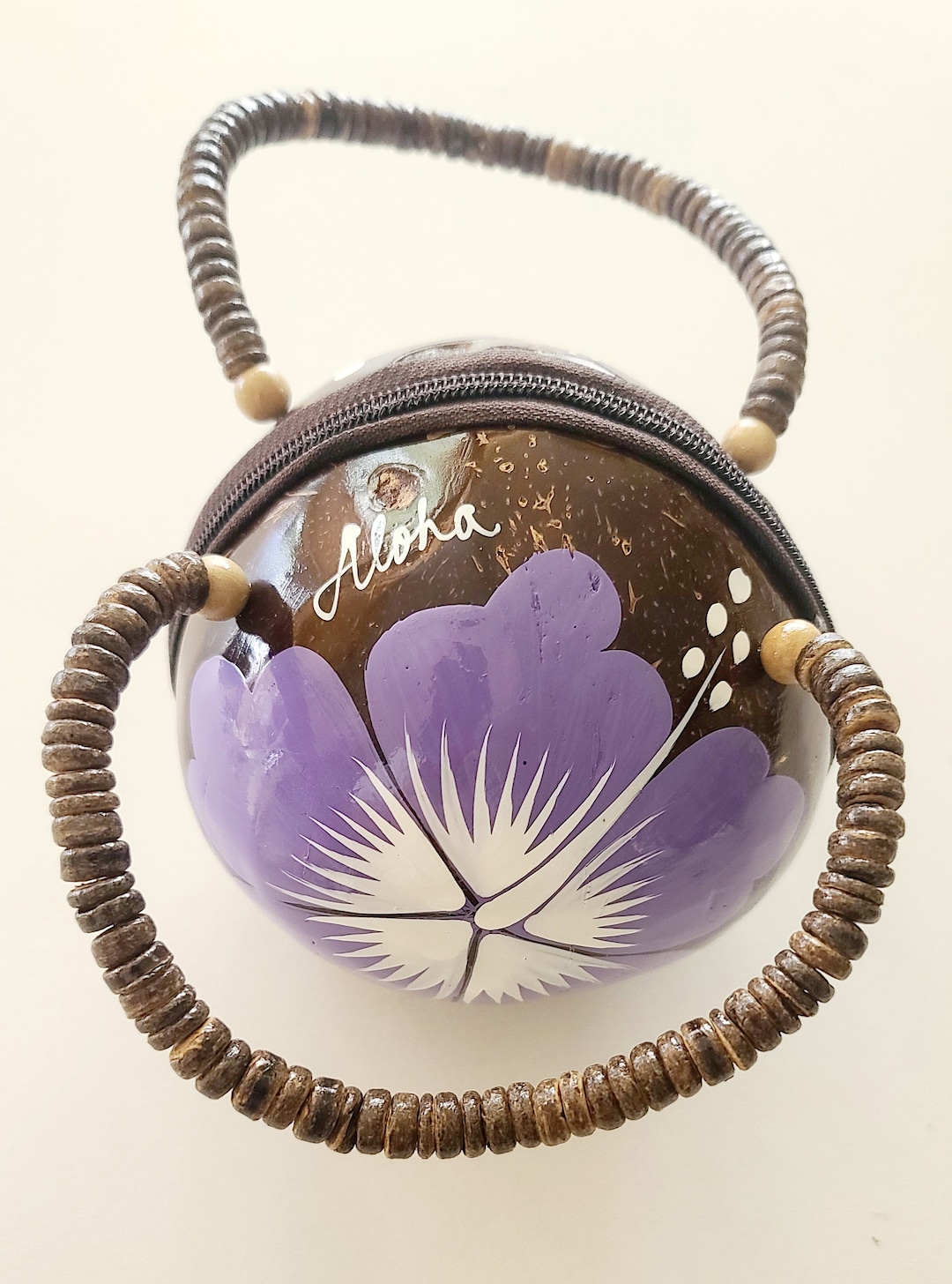 Handmade Coconut Shell Purse Hawaii Aloha, Unique Style, One of a Kind ...