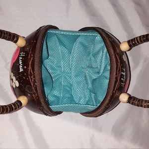 Handmade Coconut Shell Purse Hawaii Aloha Unique Style One | Etsy