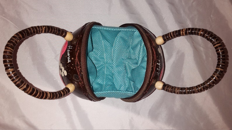 Handmade Coconut Shell Purse Hawaii Aloha Unique Style One | Etsy