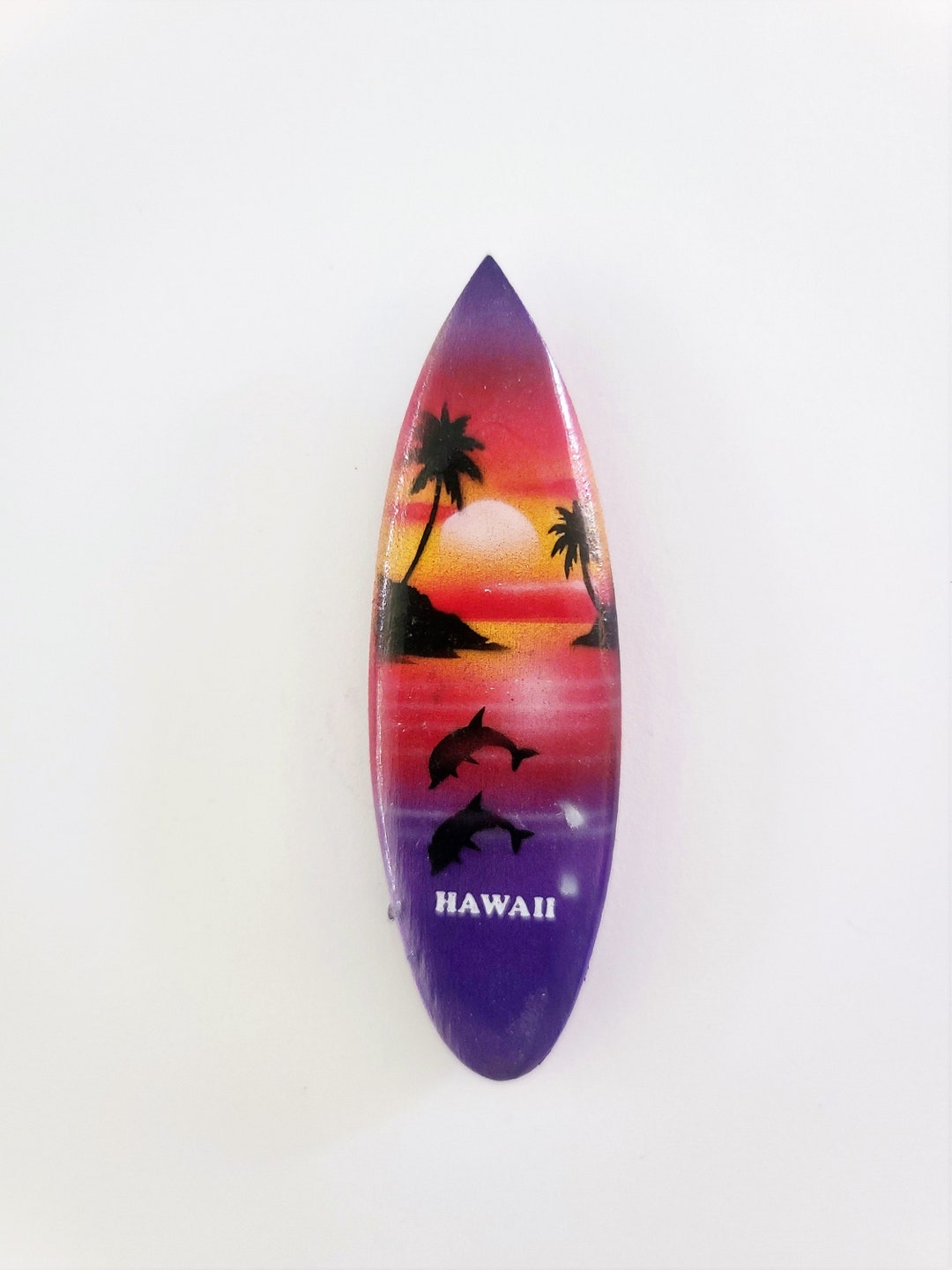 Assorted Hawaii Airbrushed Wood Decor Surfboard Magnets 4 X 1 Inches - Etsy
