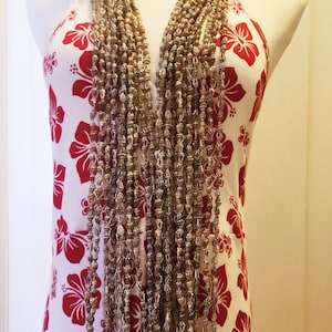 12 Strands About 56 White or Beige Nassa Shell Necklace Lei - Etsy