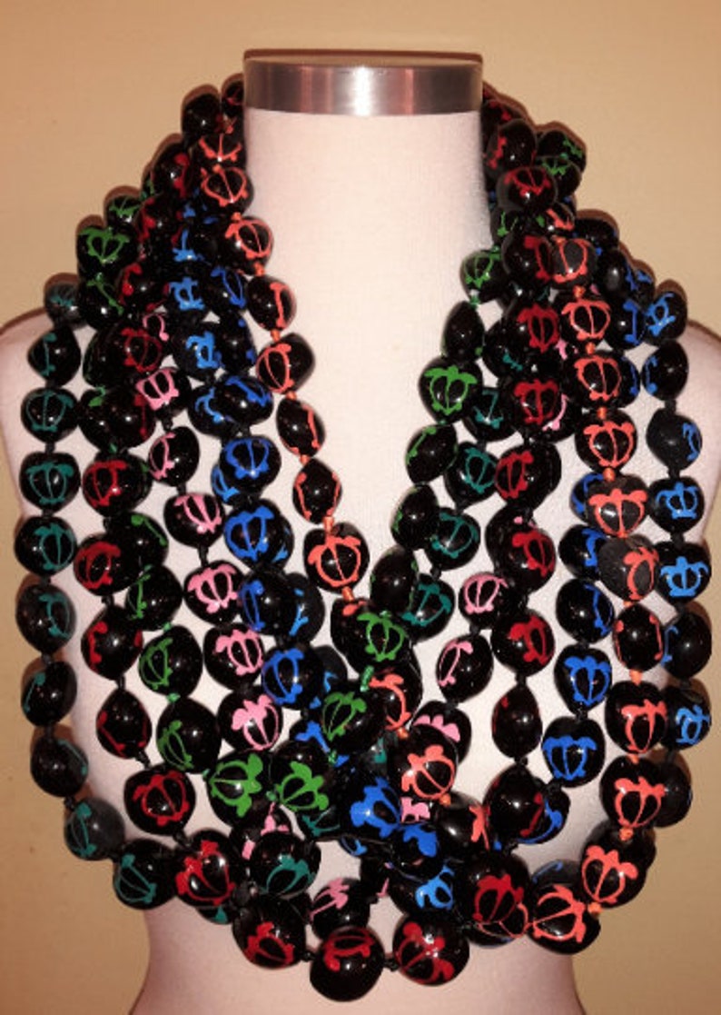 Hawaii Wedding Graduation Luau Hula Kukui Nut Lei Necklace - Etsy