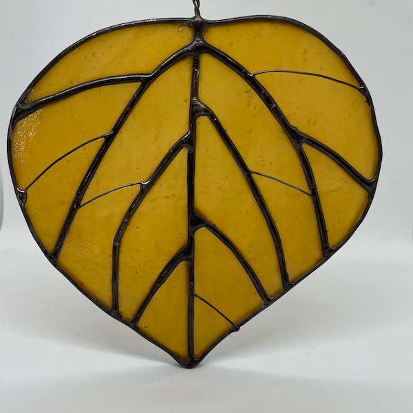 Stained Glass Aspen Leaves - Etsy