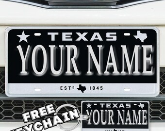 Custom Texas License Plate - Etsy