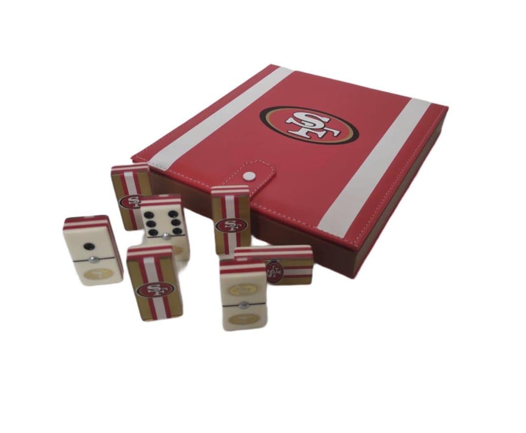 Dominoes Set San Francisco 49ers in Faux Leather Case Domino. - Etsy